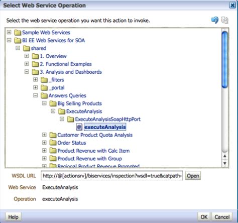 oracle bi ee 11g action framework bi web services for soa