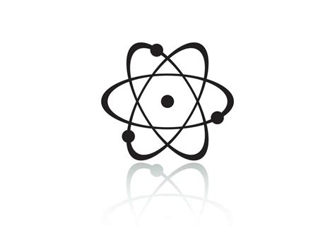 Atom Icon Vector Illustration On Background Vector Art At Vecteezy