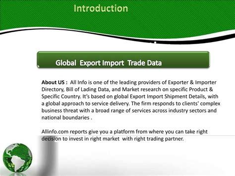 PPT Global Export Import Trade Data By Usaimportdata PowerPoint Presentation ID