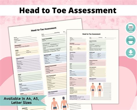 Head To Toe Physical Assessment Nursing Assessment Nurse Practitioner