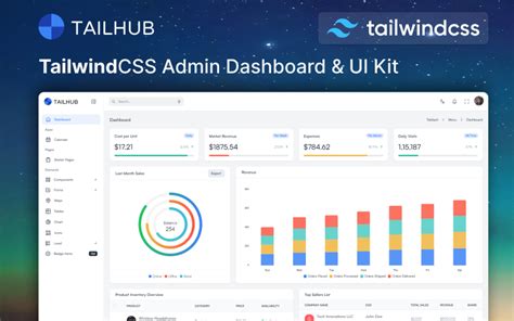 Tailhub Tailwind CSS 3 Admin Dashboard Template