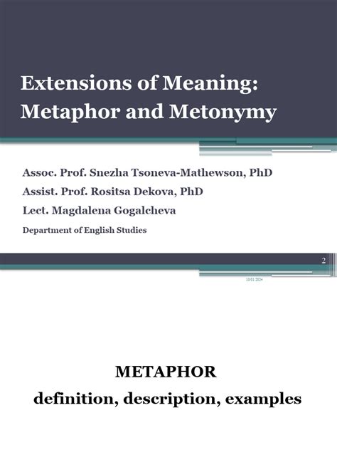 Ls Lecture 5 Metphor And Metonymy Download Free Pdf Metaphor Concept