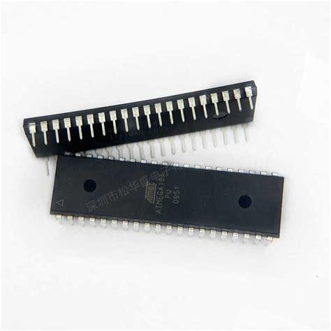 integrated circuit atmega16a pu direct insertion dip40 microchip