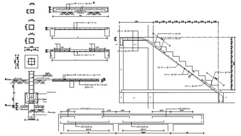 Cad Rcc Structural Drawings Details Of Column And Footing Structure Dwg File