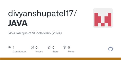 GitHub Divyanshupatel JAVA JAVA Lab Que Of VITcolab