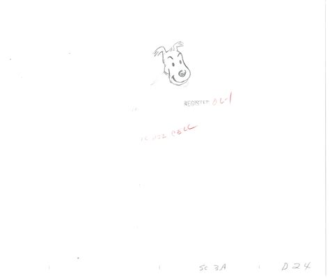 Herge Adventures Of Tintin Cartoon Animation Cel Drawing 1957 To 1964 Charles Scott Gallery