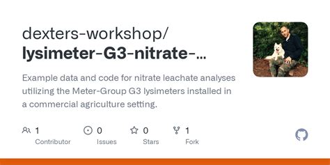 Github Dexters Workshop Lysimeter G3 Nitrate Leachate Analyis Example Data And Code For