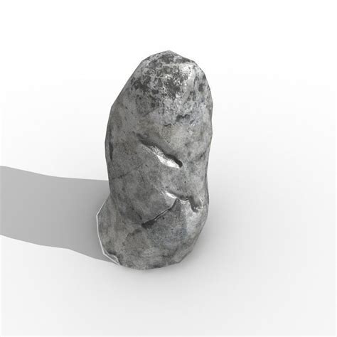 Granite Boulder Low Poly 3d Model Cgtrader