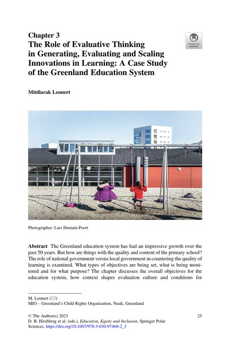 Pdf The Role Of Evaluative Thinking In Generating Evaluating And