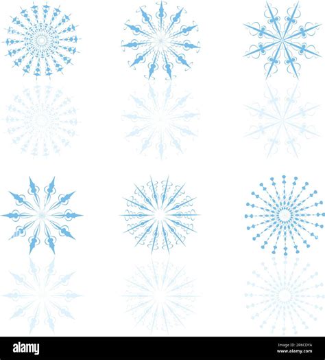 Decorative Snowflake Designs Stock Vector Image And Art Alamy