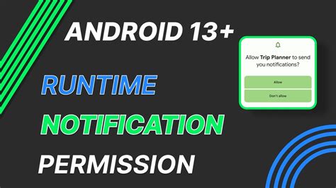 android 13 post notifications requesting runtime permission api 33