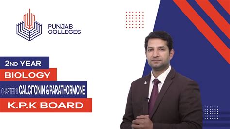 Pgc Lectures Inter Part 2 Kpk Board Biology Chapter 18 Calcitonin And Parathormone Youtube