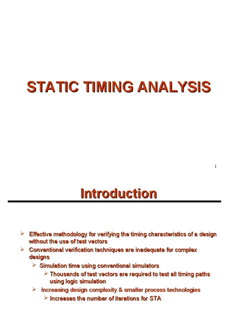static timing analysis electrical engineering digital electronics
