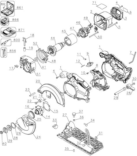 Circular Saw Parts Labeled