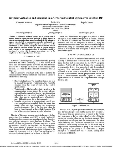 irregular actuation and sampling in a networked control system over
