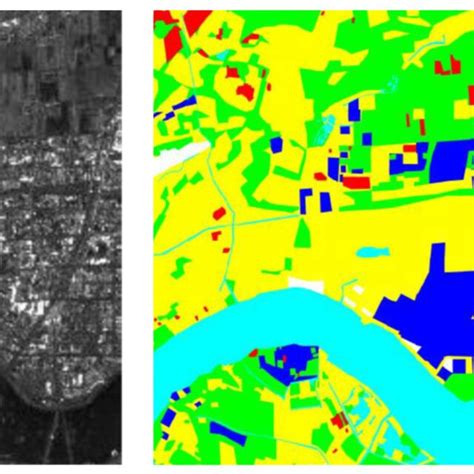 oberpfaffenhofen data pauli pseudo rgb image and the ground truth with