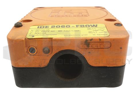 IFM ELECTRONIC IDE2060FBOW INDUCTIVE ADJUSTABLE PROXIMITY SWITCH 20 250VAC PLC Toolbox Supply