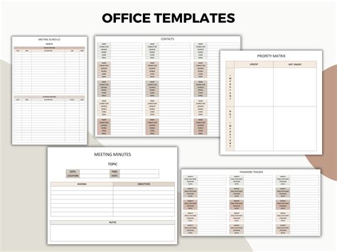 Onenote Productivity Planner Templates Digital Planning For Etsy