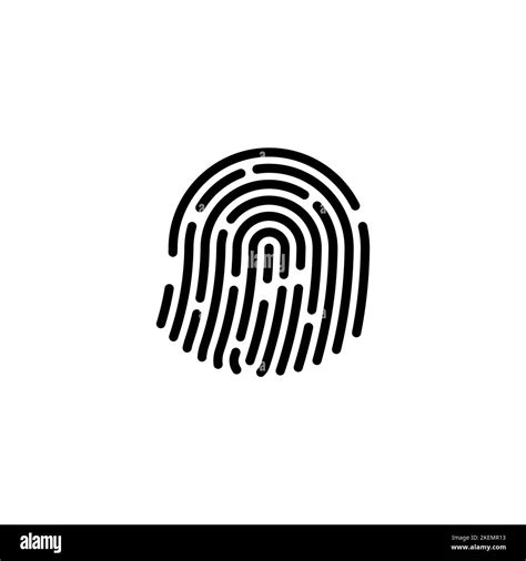 fingerprint icons vector finger print touch id illustration verification code stock vector