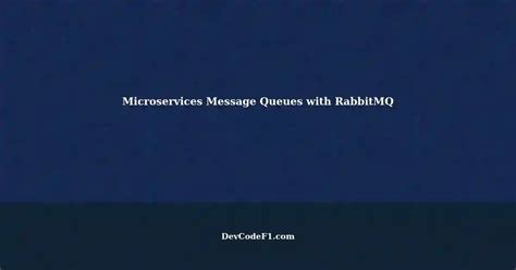 learning microservices message queues with rabbitmq understanding