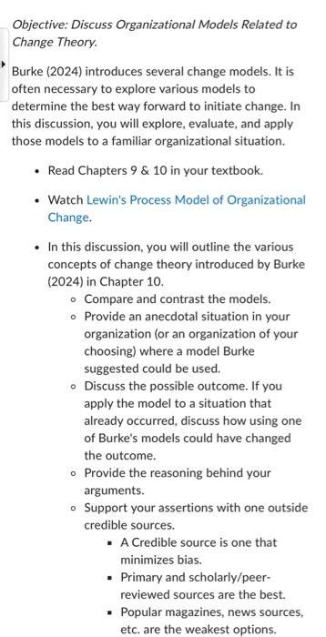 solved djective discuss organizational models related to