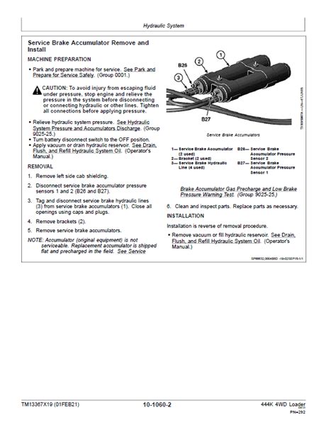 John Deere 444k 4wd Loader Technical Manual Sn After F670308