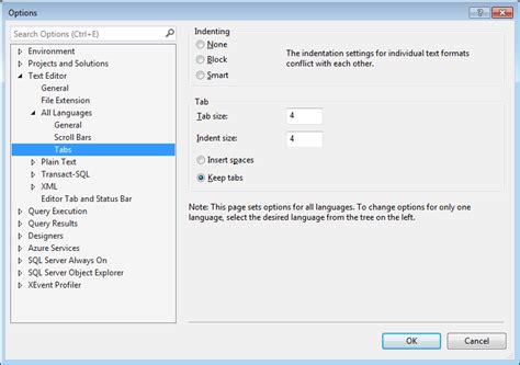 Working With Tabs And Spaces In Ssms Day 34 Wayne Sheffield