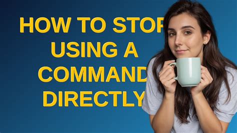 tex how to stop using a command directly youtube