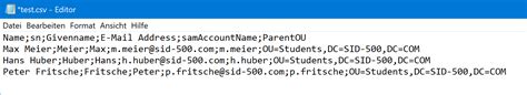 PowerShell Import Active Directory Users From CSV SID