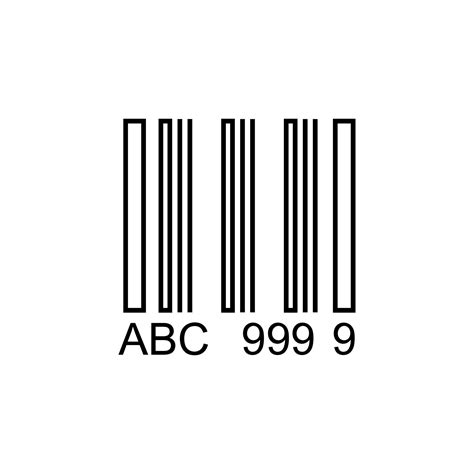 Bar Code Outline Vector Icon 22762743 Vector Art At Vecteezy