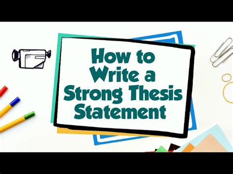 Writing Tips How To Write A Thesis English ESL Video Lessons
