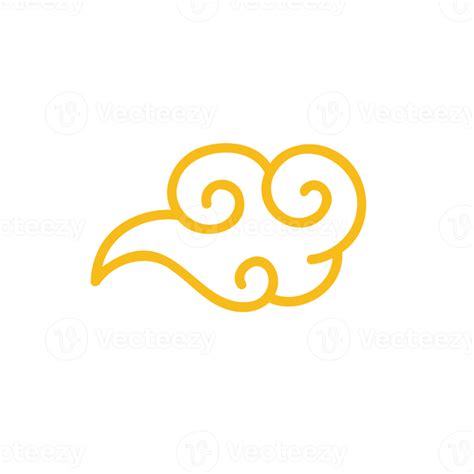 Golden Cloud Pattern Chinese Clouds For Chinese New Year Decorations
