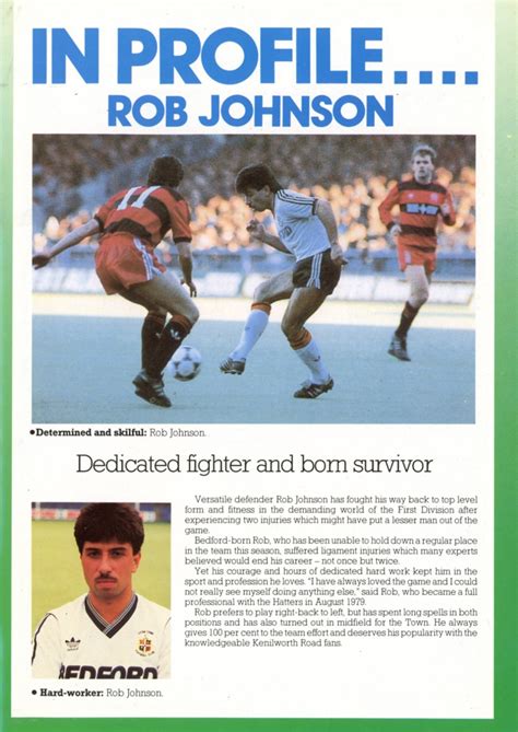 Rob Johnson Hatters Heritage A History Of Luton Town Fc