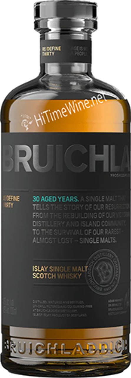 Bruichladdich 30yr Redefine Thirty 46 750ml Islay Single Malt Scotch