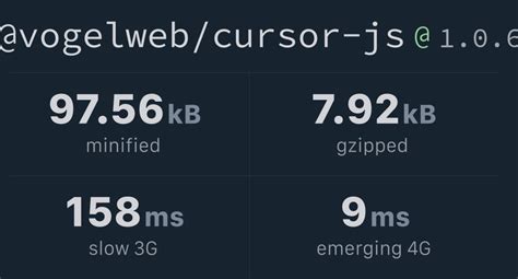 Vogelweb Cursor Js V1 0 6 Bundlephobia