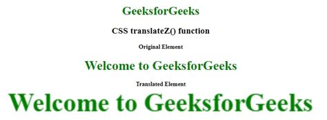 CSS translateZ 用法及代码示例 纯净天空