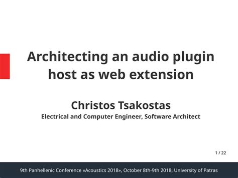 architecting an audio plugin host as web extension pdf web
