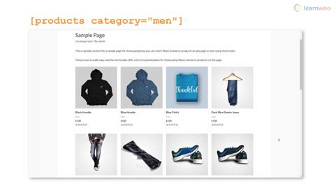 How To Show WooCommerce Products On Any Page With Video LearnWoo