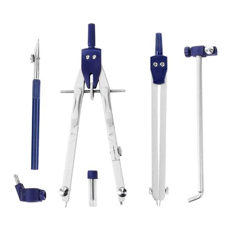 Pacific Arc Quick Speed Bow Compass With Extension Bar Ruling Pen 6 Inch Divider Universal