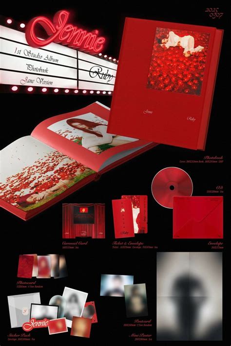 Jennie 1st Studio Album Ruby Photobook Set Version Standard