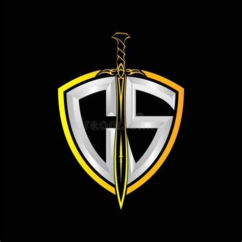 The Initials C S Is A Shield Decorated With Knightly Swords The