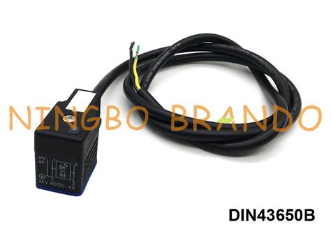 Din B P E Molded Cable Solenoid Valve Coil Connector Din Form B