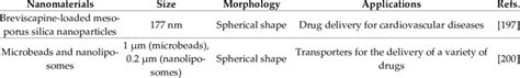 Different Nanomaterial Types Synthesized Using The Supercritical Fluid