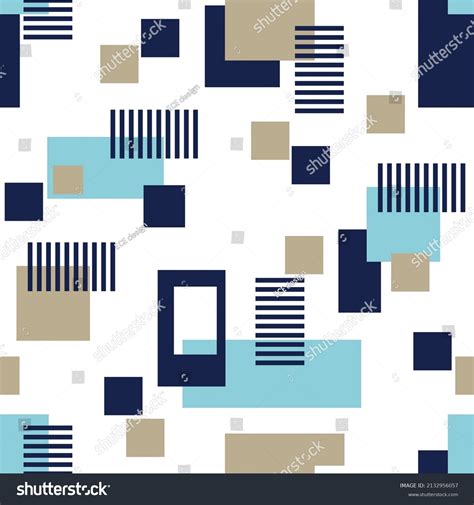 Seamless Abstract Geometric Pattern Vector Illustration Stock Vector