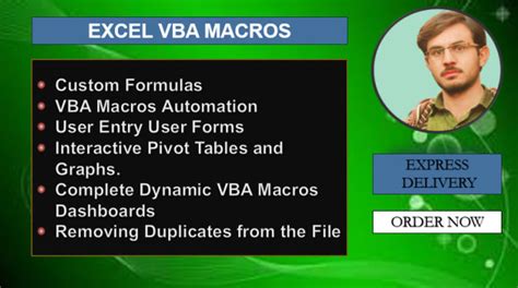 Do Microsoft Excel Vba Macro And Graph Tasks By Ubaidkhan533 Fiverr