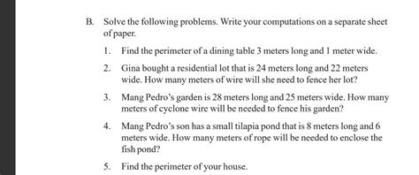 solved b solve the following problems write your computations on a