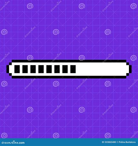 Pixel Art 8 Bit Loading Bar Concept Loading Or Installing Process