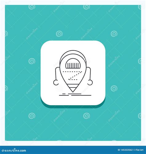 round button for android beta droid robot technology line icon