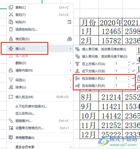 Wps表格无法插入列怎么解决？ 电脑版wps表格解决无法在单元格右侧插入列的方法 极光下载站