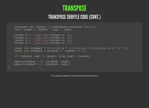 Code Gpu With Cuda Applying Optimization Techniques Ppt